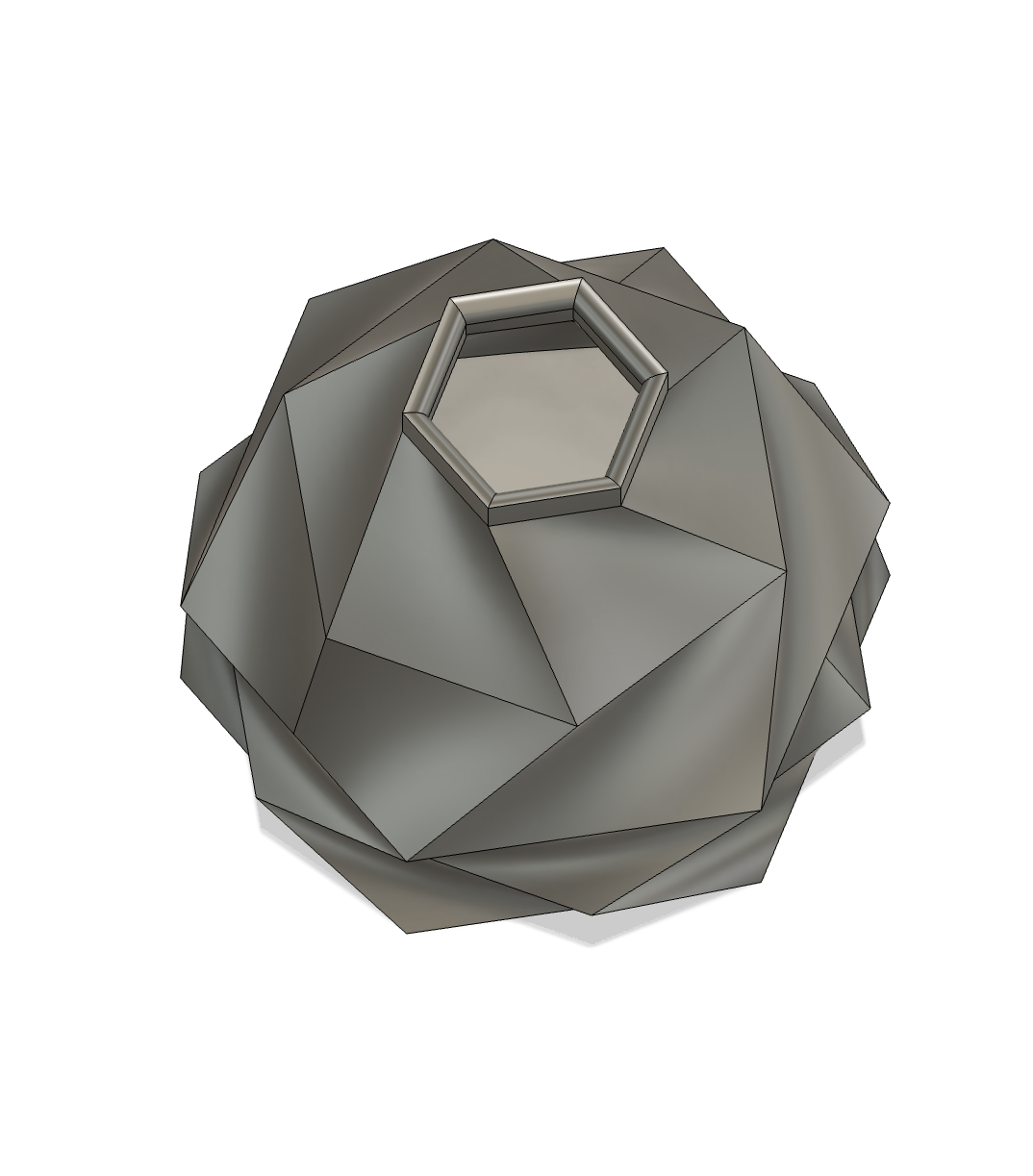 Geometric Volcano Shaped Vase by PrintMake3D | Download free STL model ...