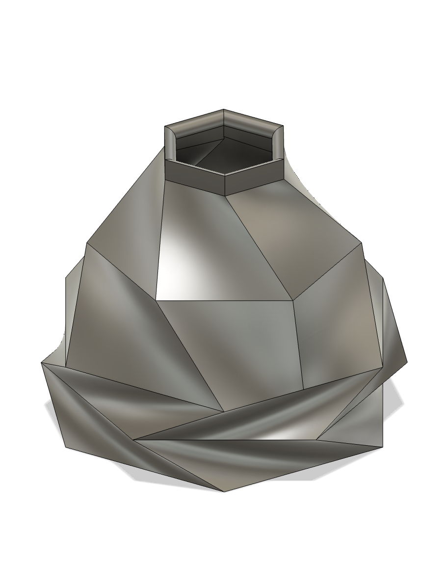 Geometric Volcano Shaped Vase by PrintMake3D | Download free STL model ...