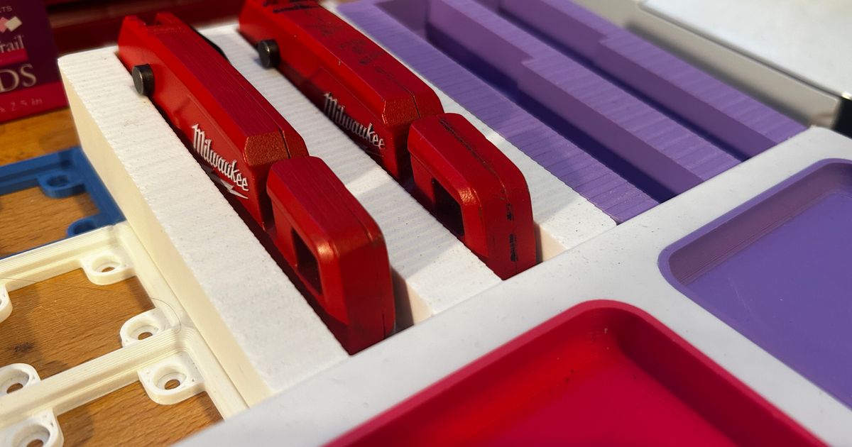 Dual Milwaukee Fastback Gridfinity Holder by Don't Panic Studio ...