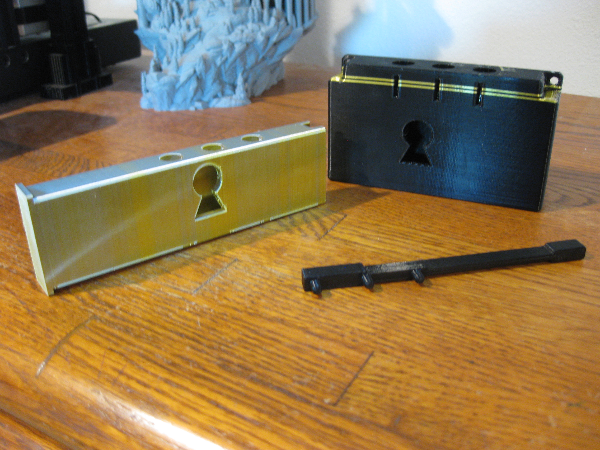 Bolt Lock and Key Print in Place by wimillie | Download free STL model ...