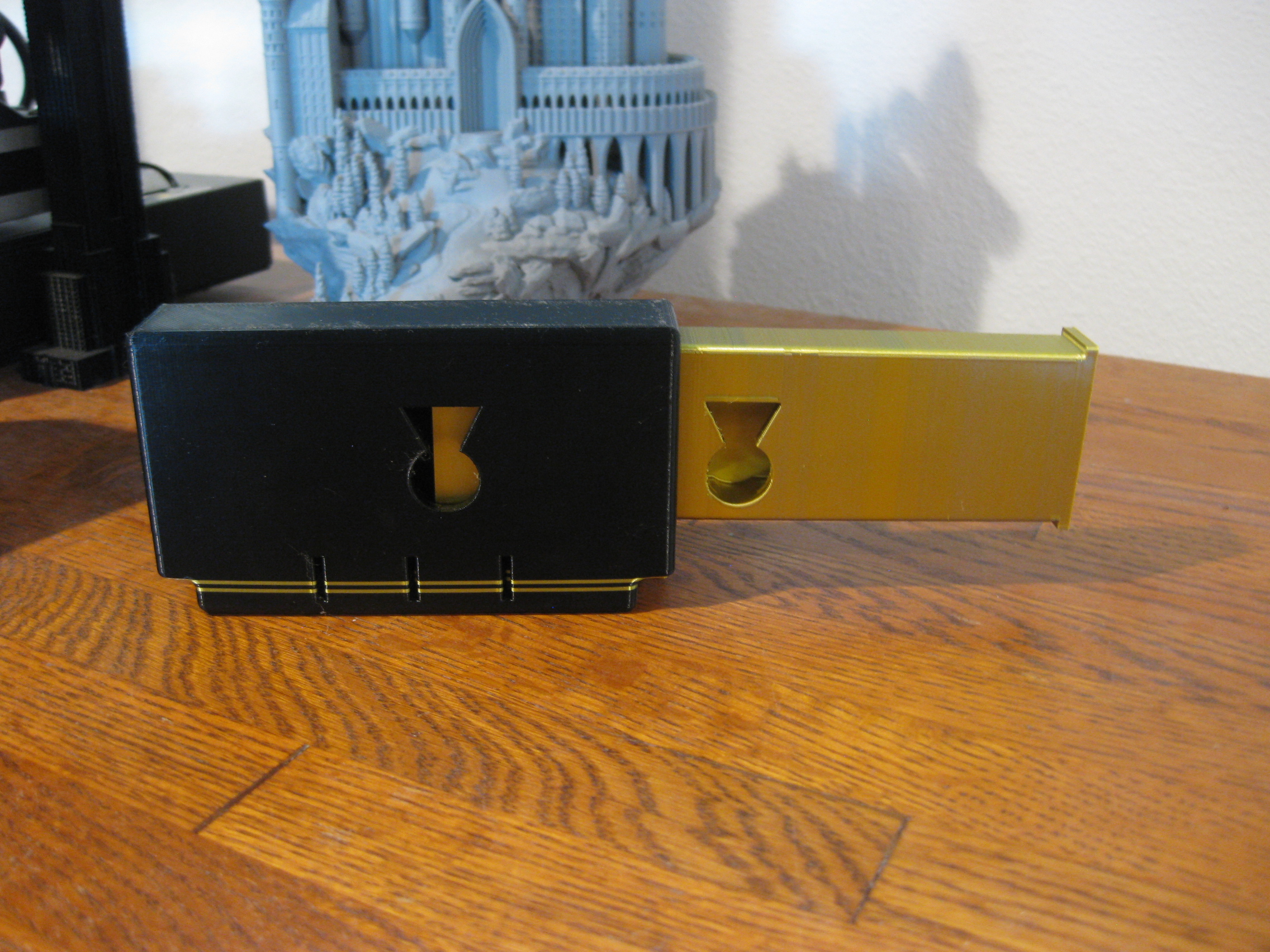 Bolt Lock and Key Print in Place by wimillie | Download free STL model ...