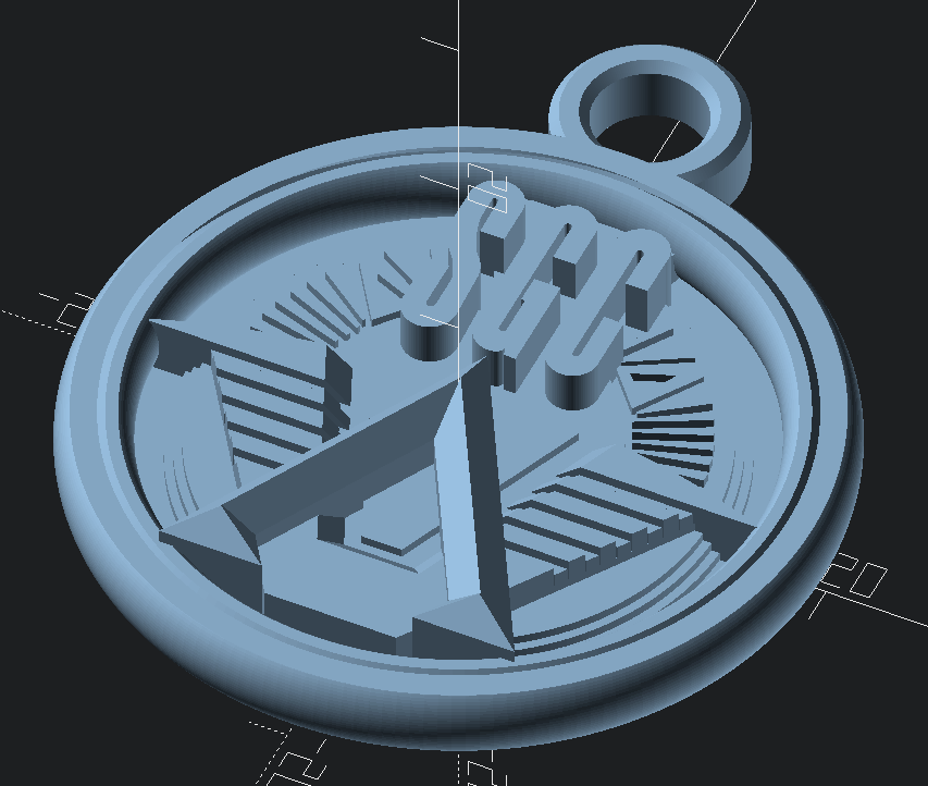 Customizable print-in-place spinning keychain by Mendei Árpád ...