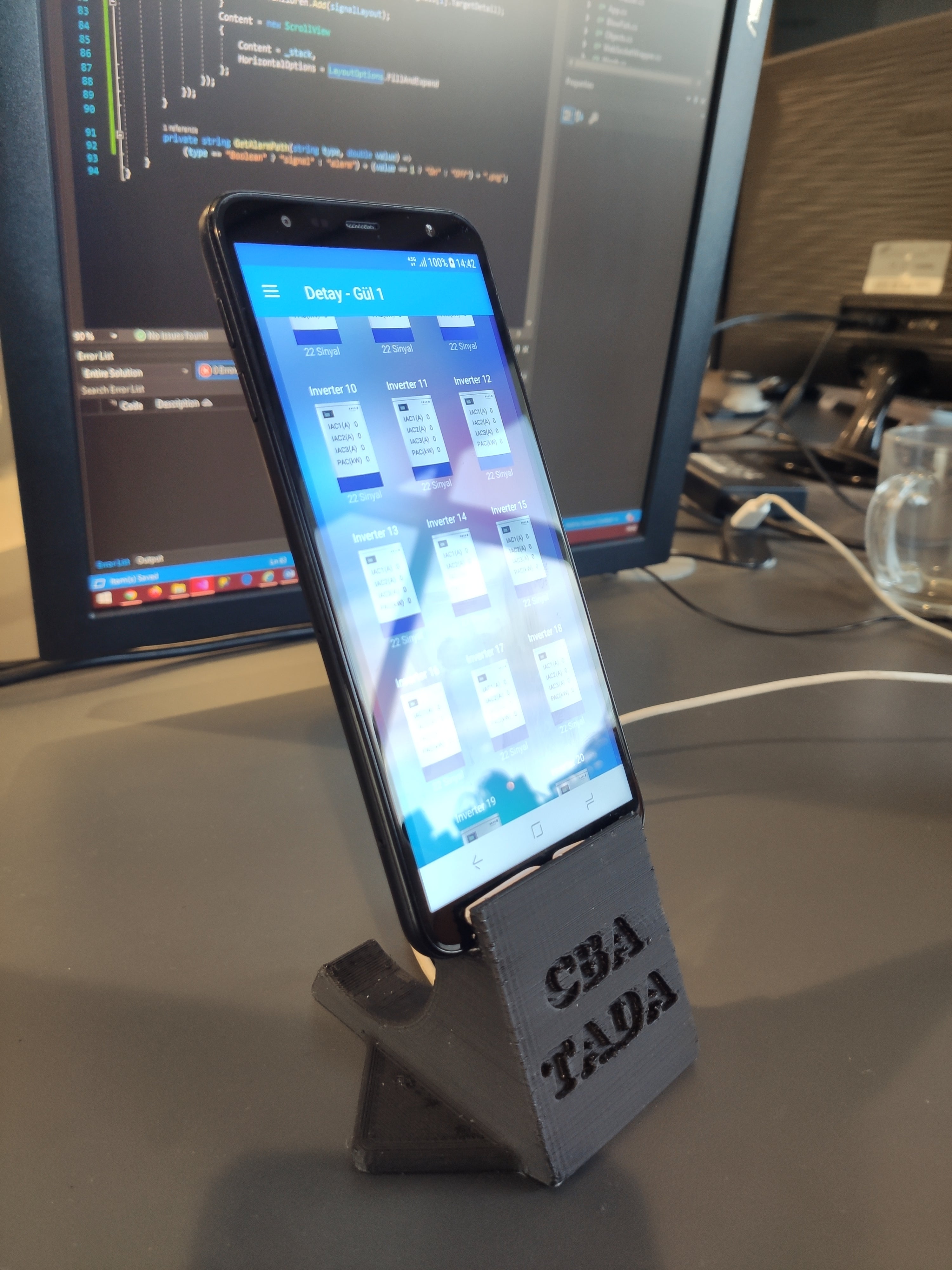 Cell Phone stand for developer by Tada | Download free STL model ...