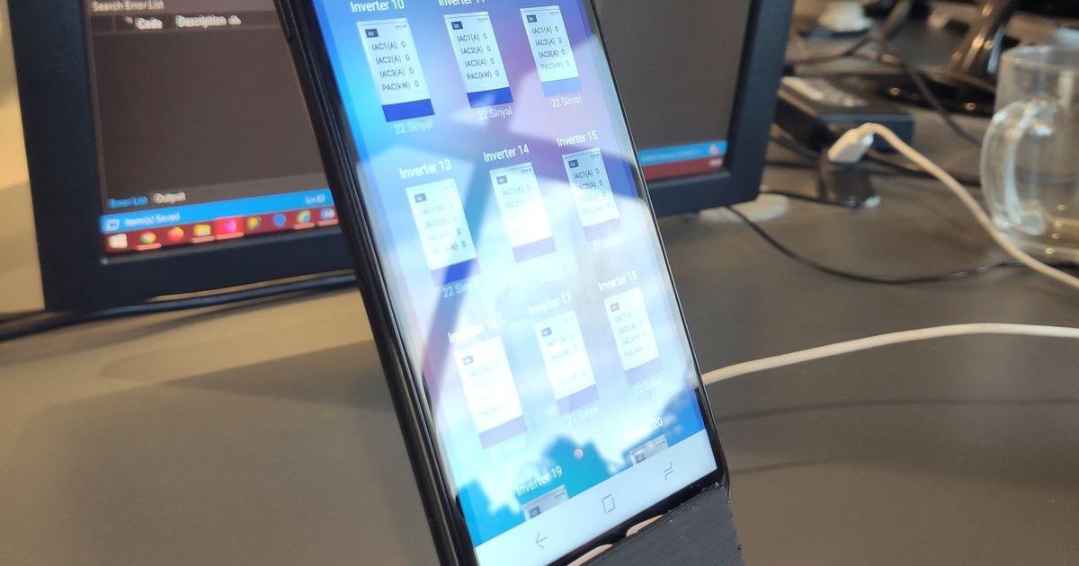 Cell Phone stand for developer by Tada | Download free STL model ...