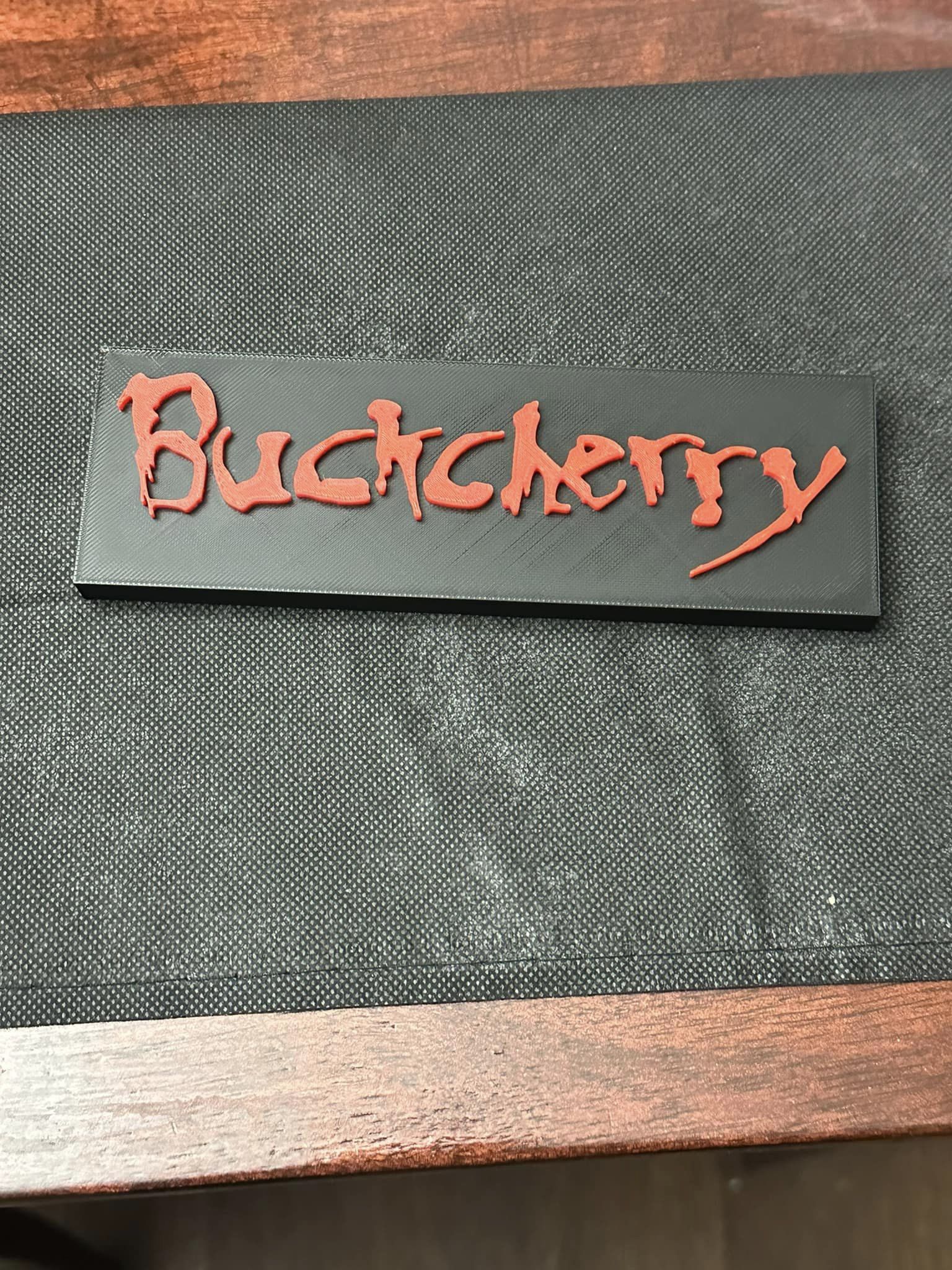 Buckcherry Band Sign by rsnider2 | Download free STL model | Printables.com