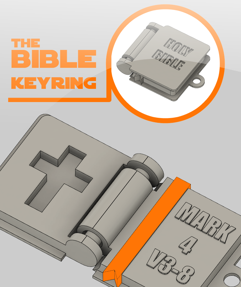 Holy Bible Key Ring par 3D DAD | Téléchargez gratuitement un modèle STL ...