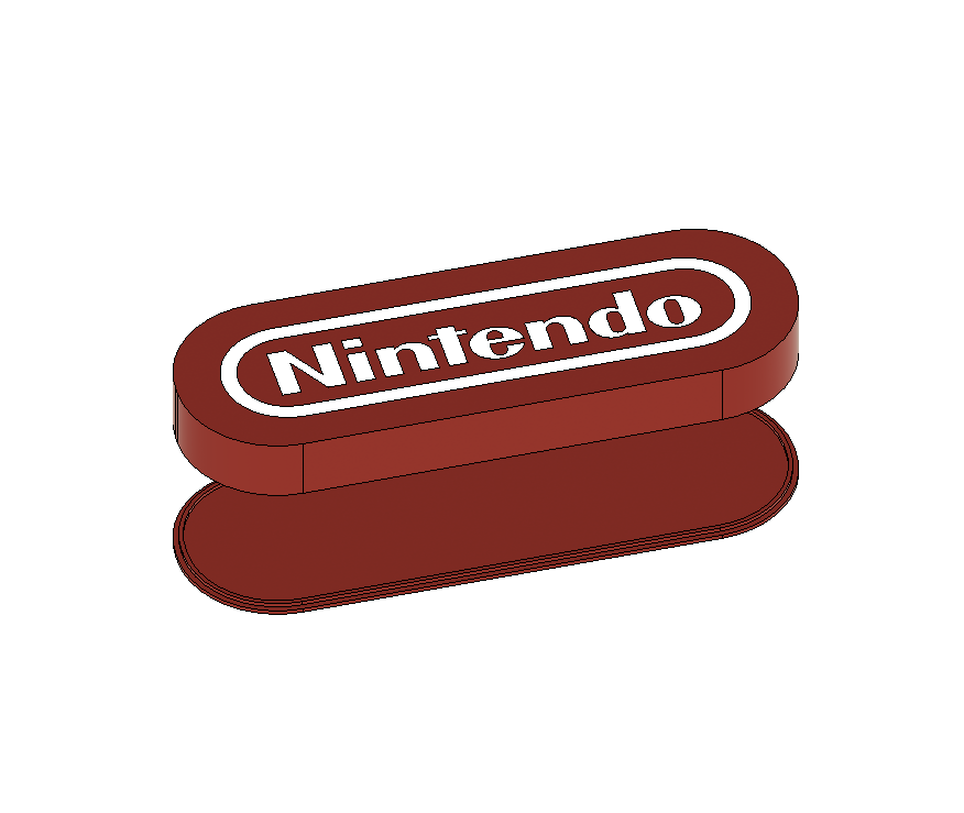 Nintendo Lightbox LED Lamp by braga3dprint | Printables Store