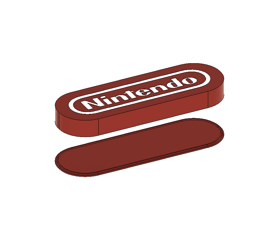 Nintendo Lightbox LED Lamp by braga3dprint | Printables Store