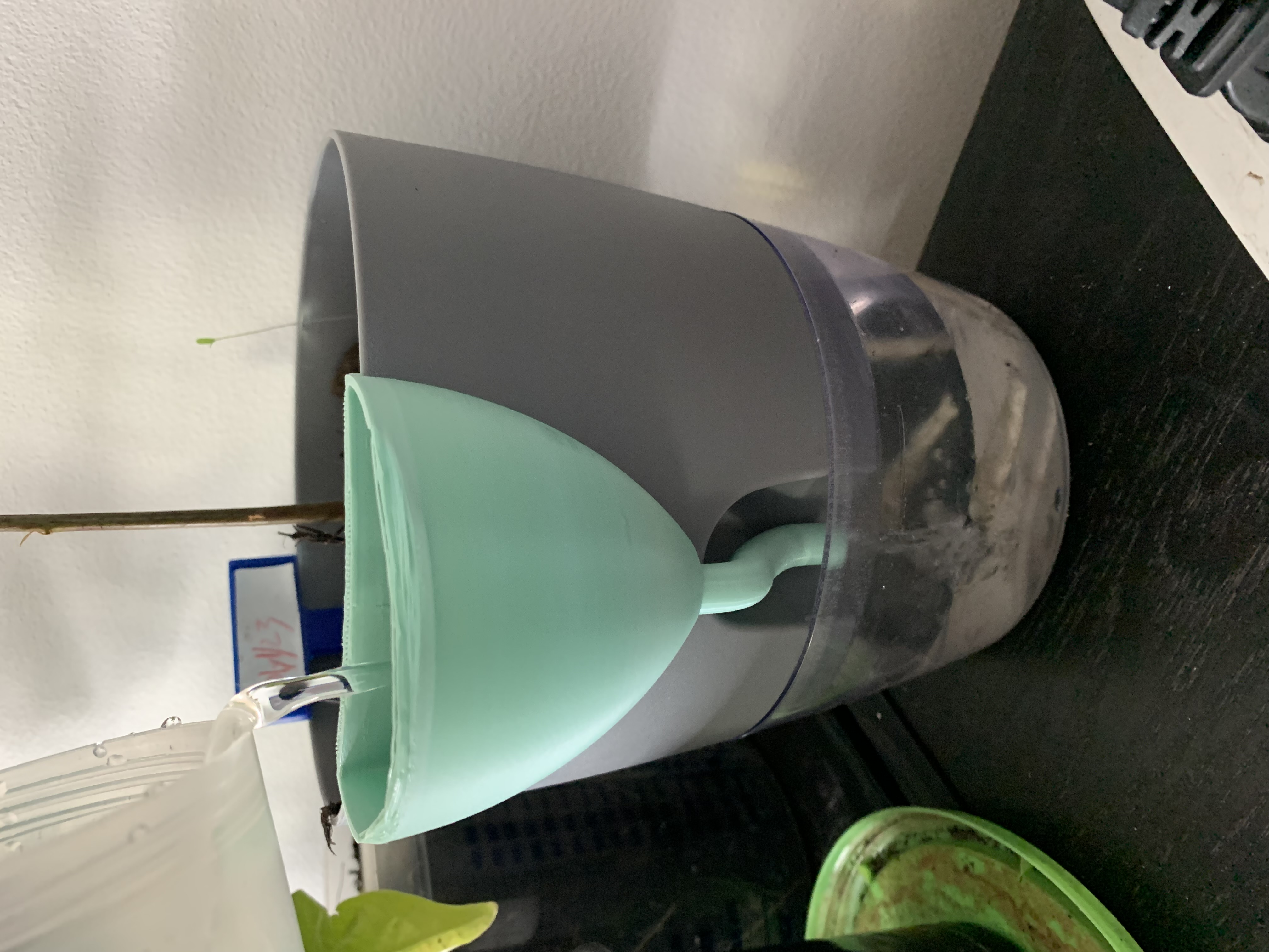 self watering plant pot funnel by kelico | Download free STL model ...