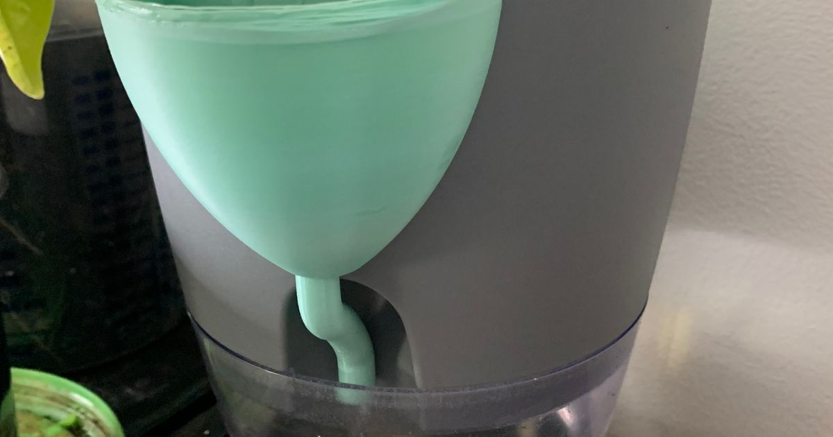 self watering plant pot funnel by kelico | Download free STL model ...