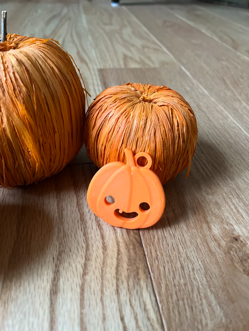 Halloween Pumpkin Keychain Bigger with Holes by Tommy Meehan | Download ...