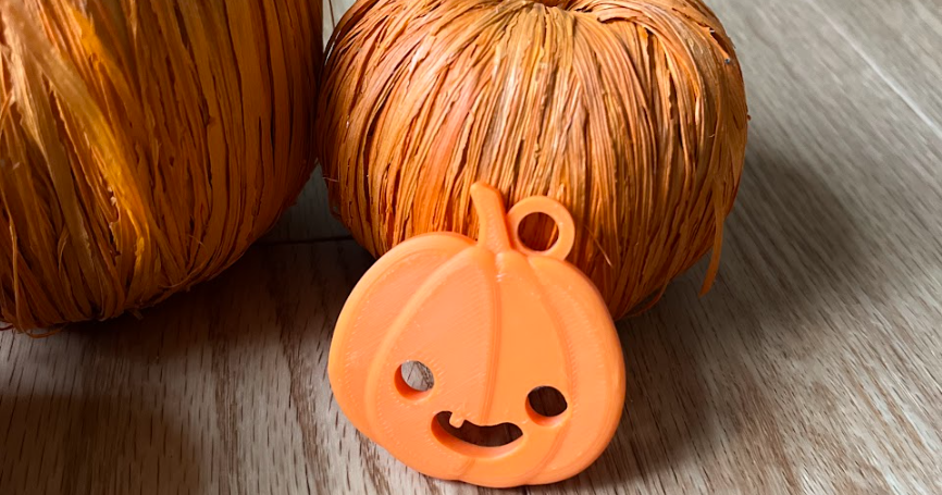 Halloween Pumpkin Keychain Bigger with Holes by Tommy Meehan | Download ...