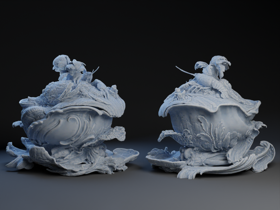 Ocean Life Themed Rococo Tureen by Peter Farell | Download free STL ...