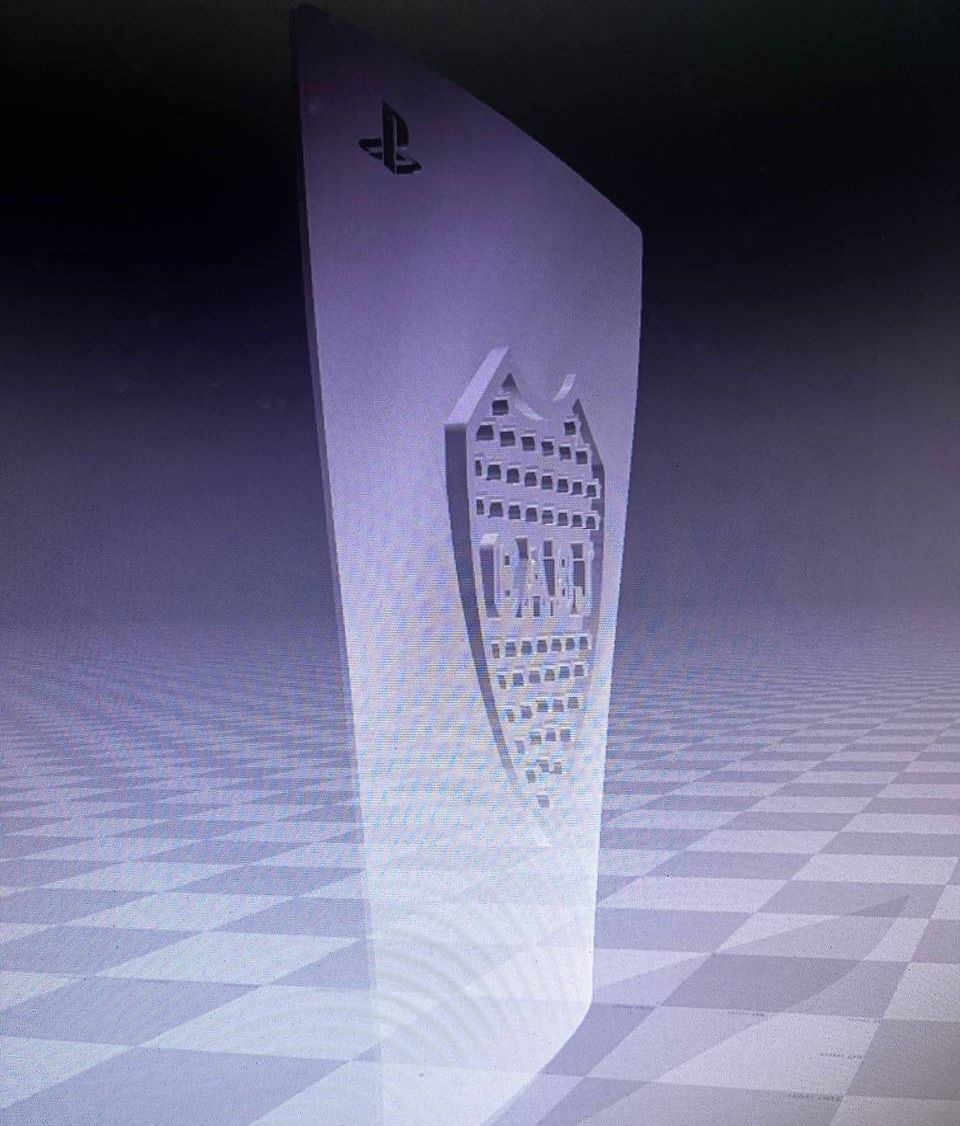 PS5 Front Plate Club Atletico BOCA JR by Huf | Download free STL model ...