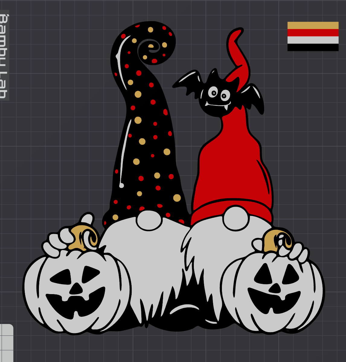 2D halloween Gnomes by WagZ | Download free STL model | Printables.com