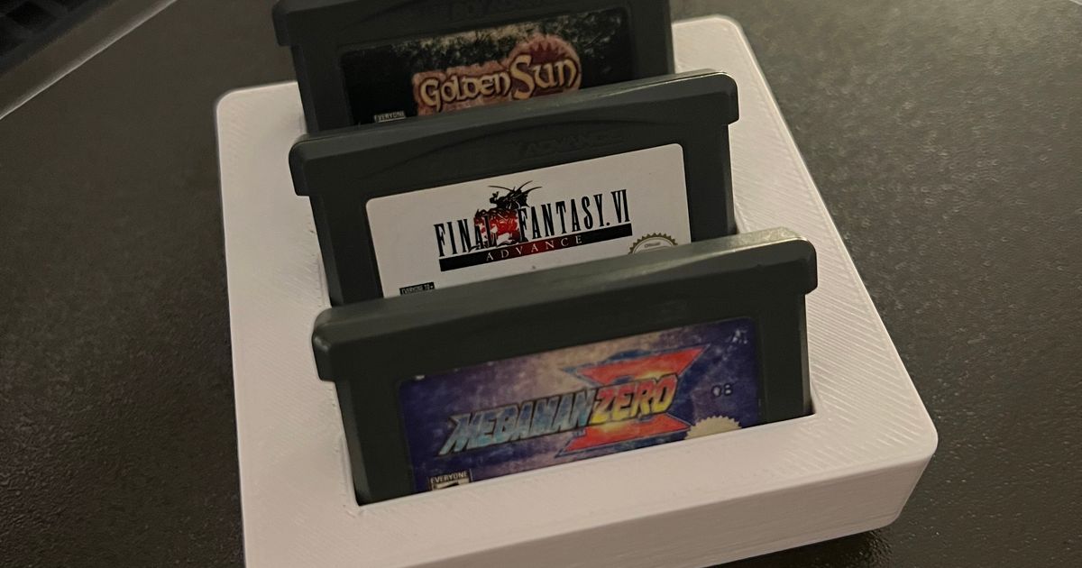 GBA Gridfinity - Game Boy/Color/Advance Cartridge Storage by zthart ...