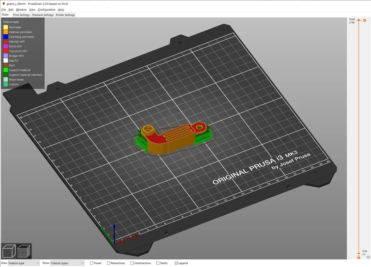 GoPro 50mm J-Extension by Geekware | Download free STL model ...