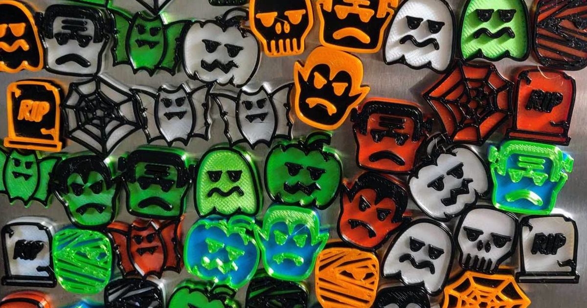 Spooky 3D Magnet Collection! Nine Different Designs! by 253Bigfoot ...