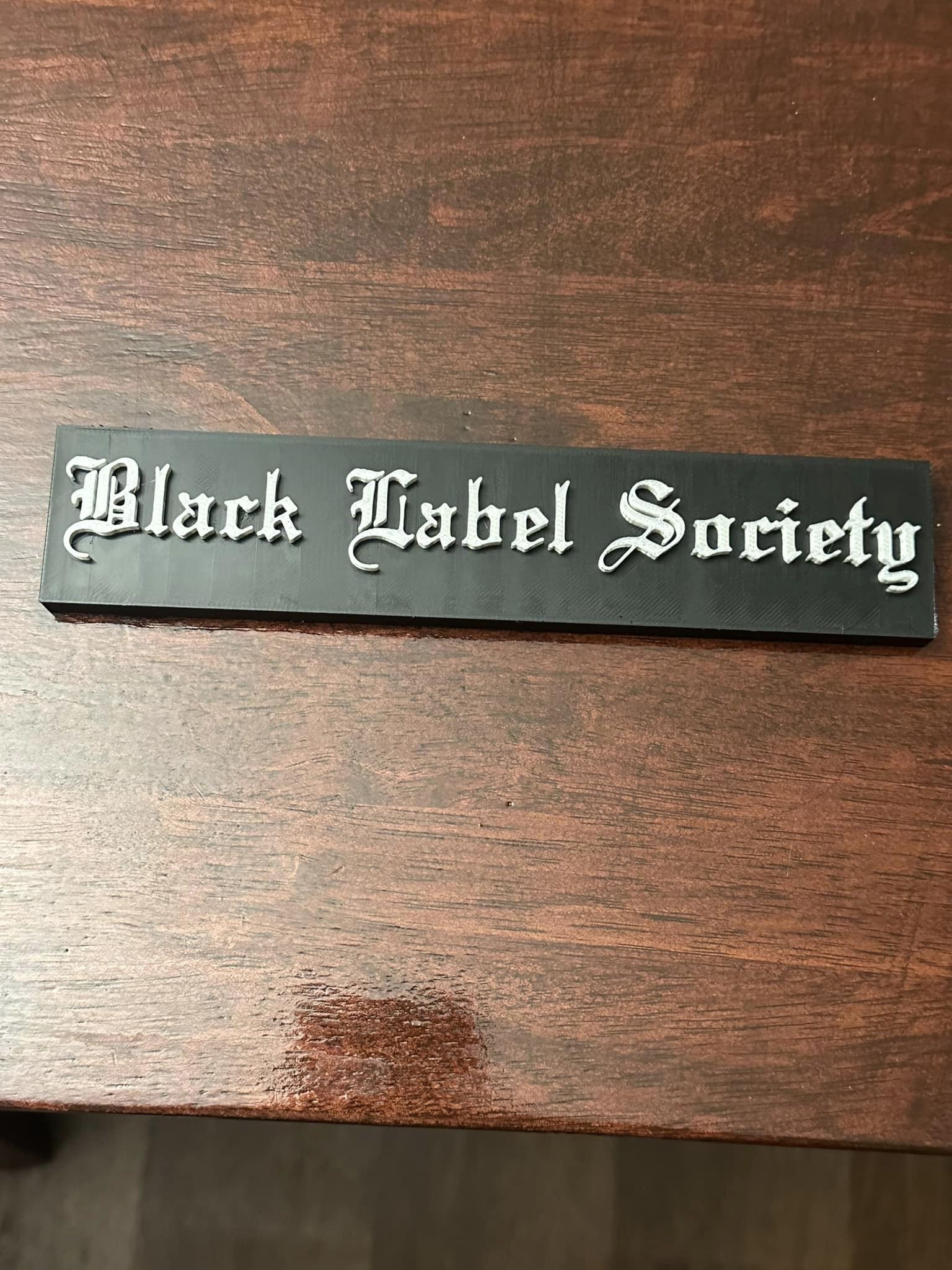 Black Label Society Band Sign by rsnider2 | Download free STL model ...