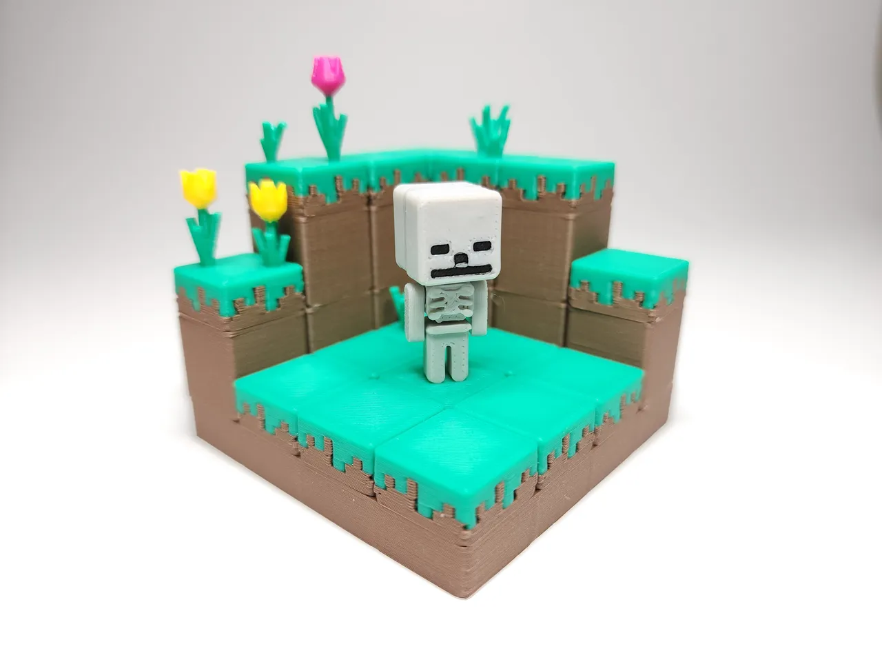 Minecraft-inspired Skeleton Mini Figure Kit Card/ Keychain by chiz ...