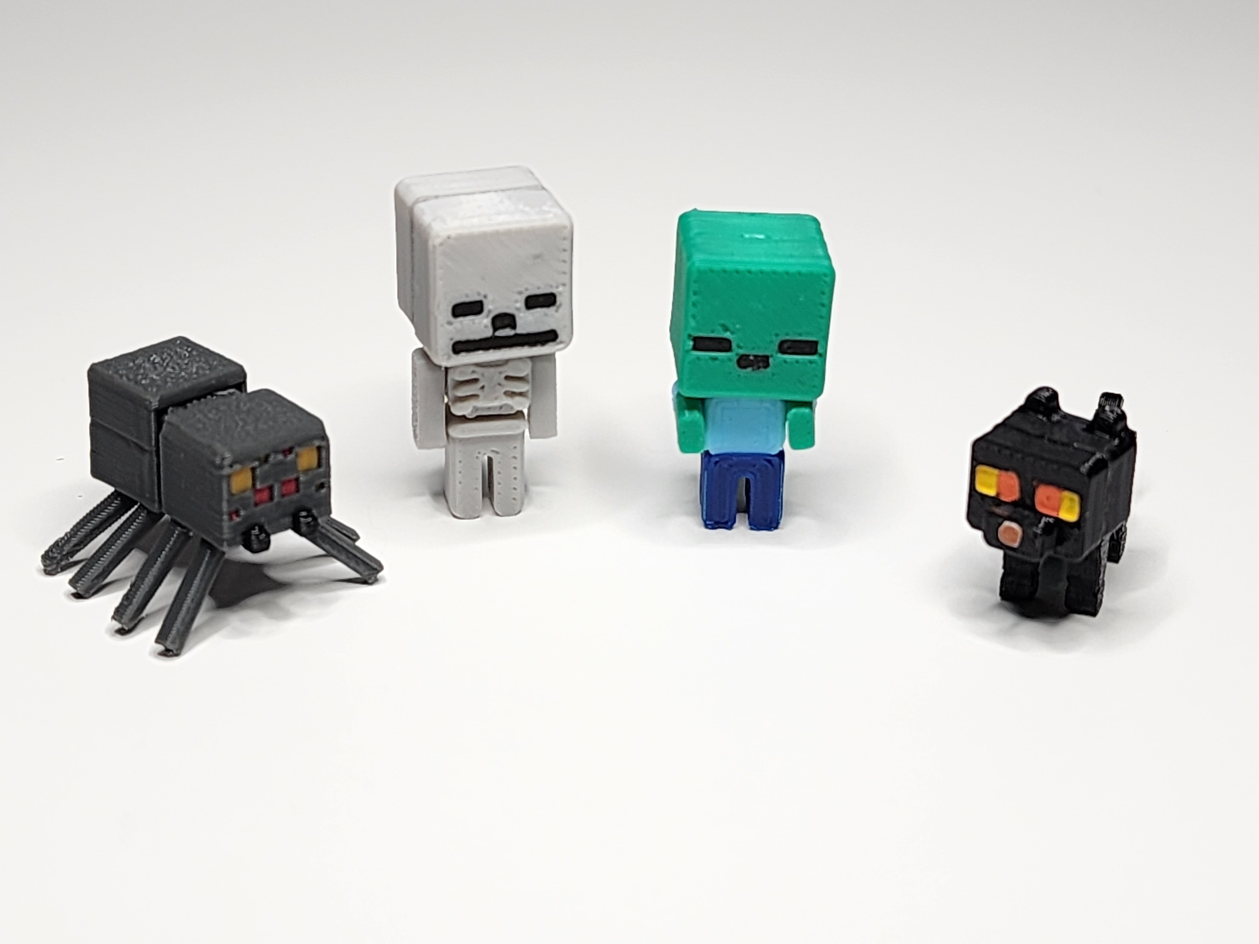 Minecraft-inspired Spider Mini Figure Kit Card/ Keychain by chiz ...