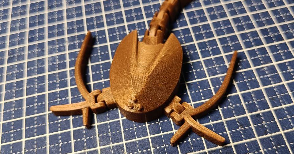 Print in place articulated flexi cartoon triops model by ikilledmypc ...