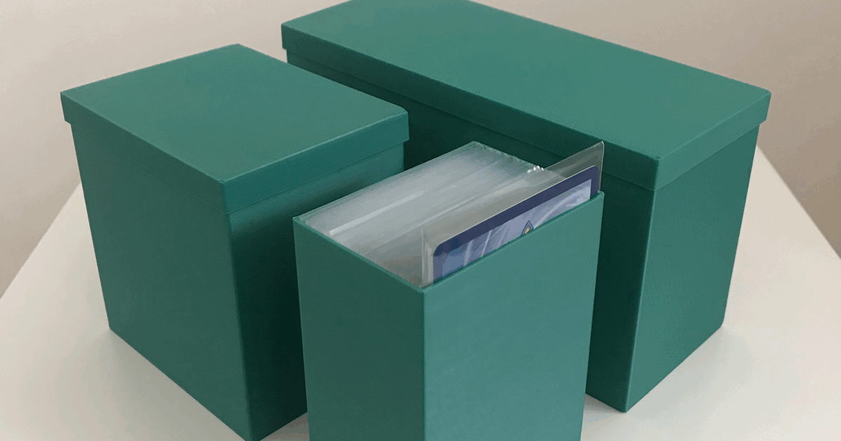 Card box for 300 sleeved cards by Plastic Garden | Download free STL ...
