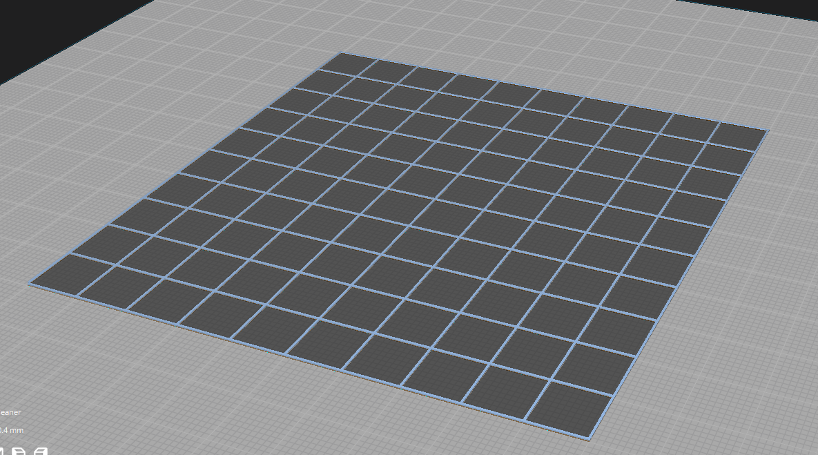 Parametric printer bed cleaner grid by Bluewind Minis | Download free ...