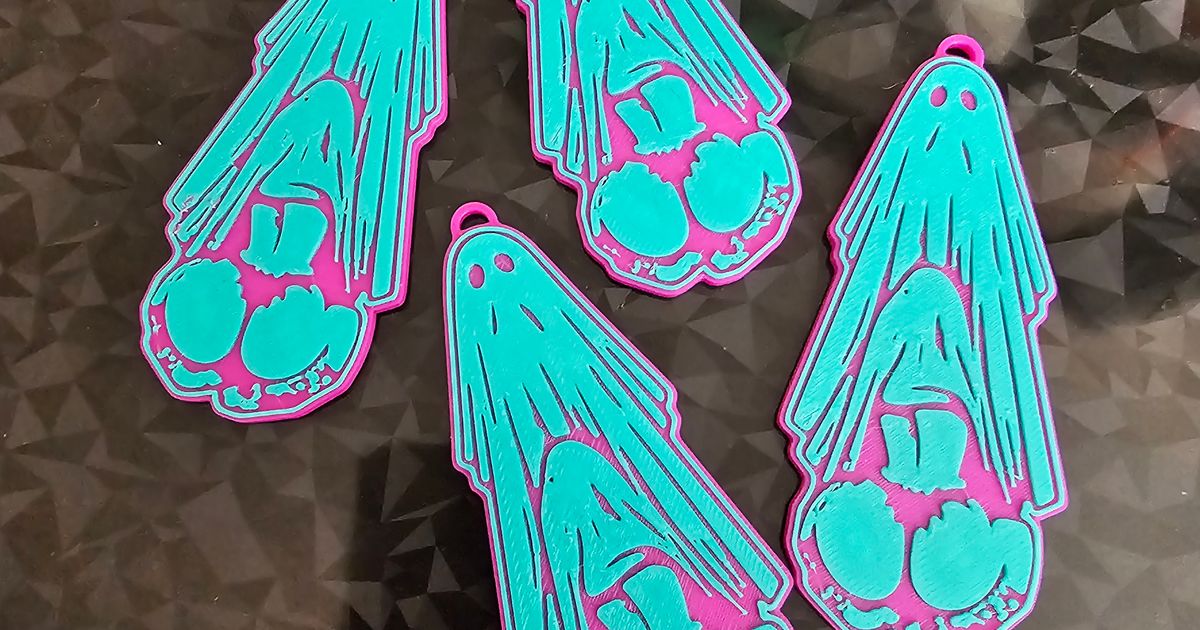 Boo J Keychain by Emkaythree | Download free STL model | Printables.com