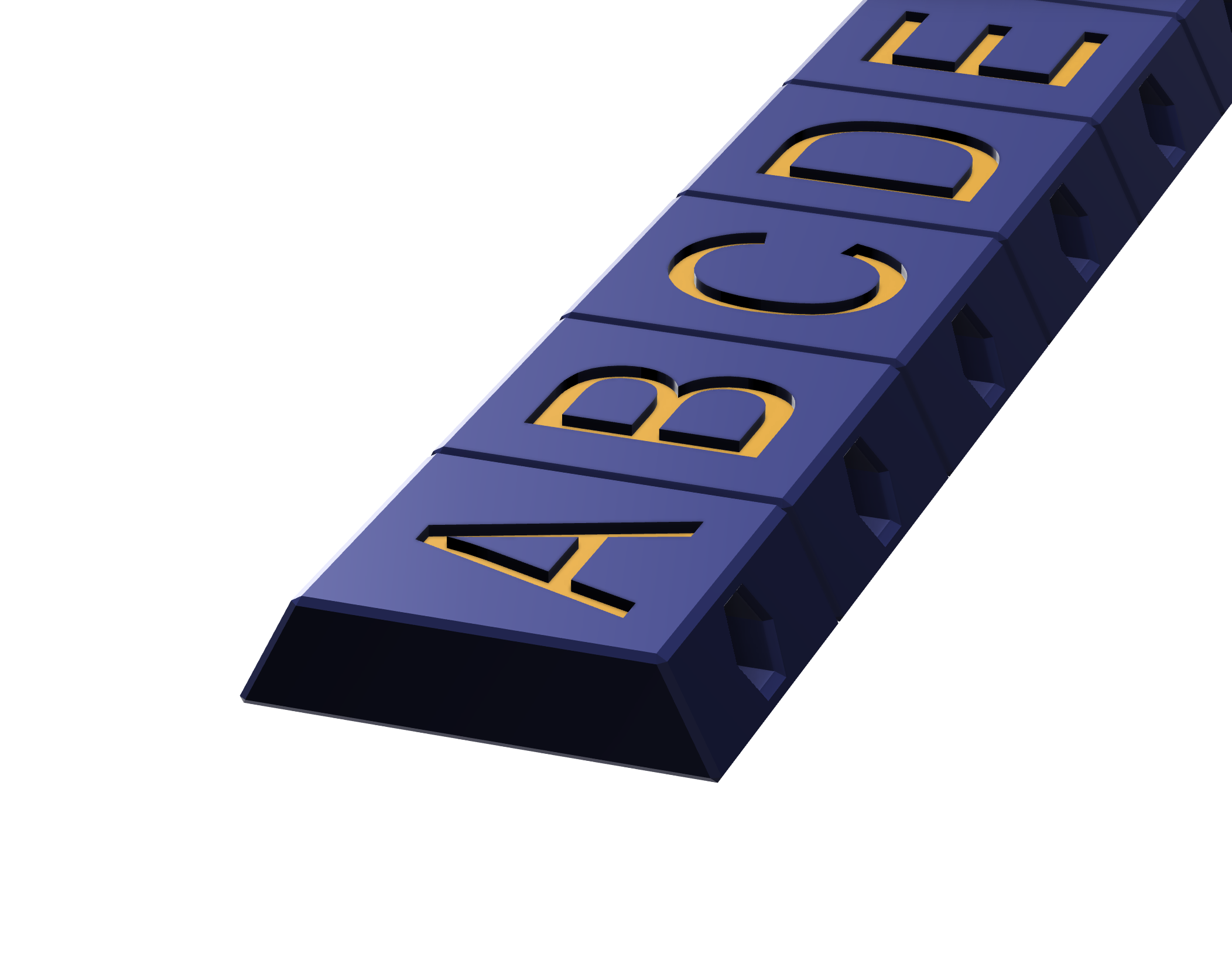 Uppercase Letter Tiles (Dovetail Tile System) by Devise3D | Download ...