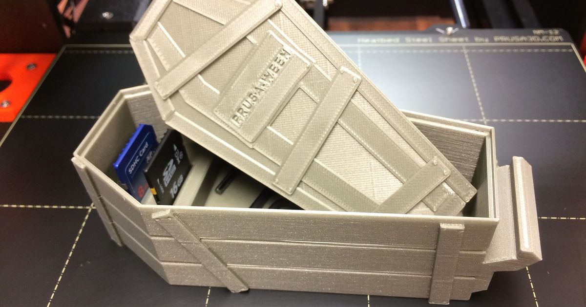 Prusa MK3 - PRUSA-WEEN Coffin Side Box by HMA Creative | Download free STL model | Printables.com