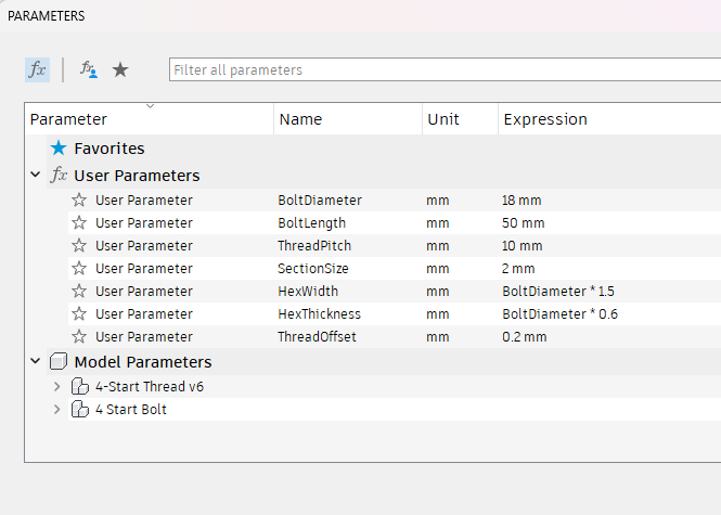 Sample 4-Start Thread using Fusion 360 by ECF | Download free STL model | Printables.com