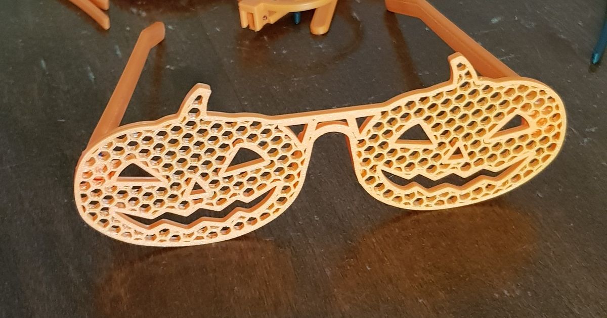 Pumpkins Glasses - Halloween by Lele88 | Download free STL model ...