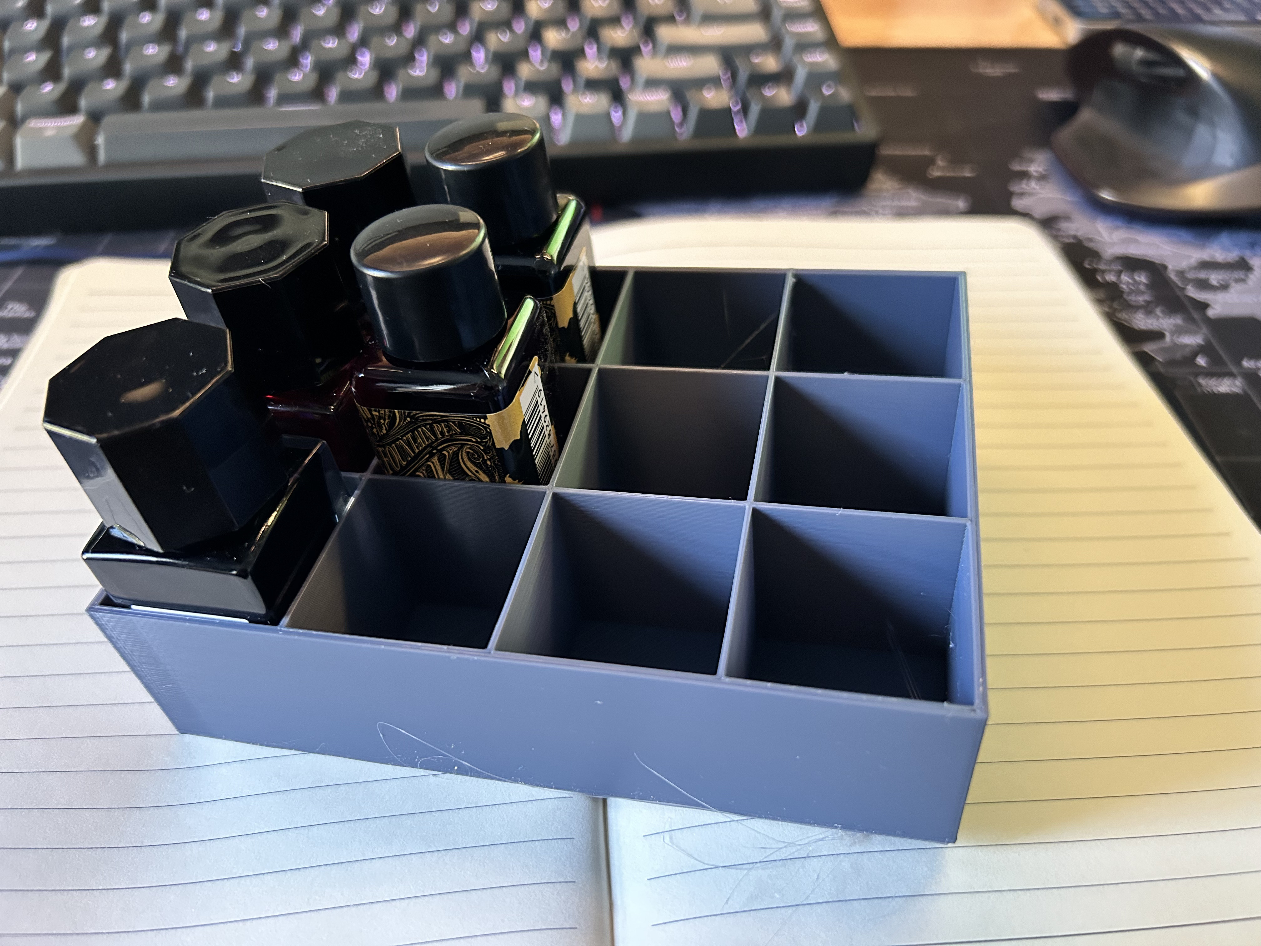 12 slot Fountain pen ink holder for 3oz bottles by Donnie Tipton ...