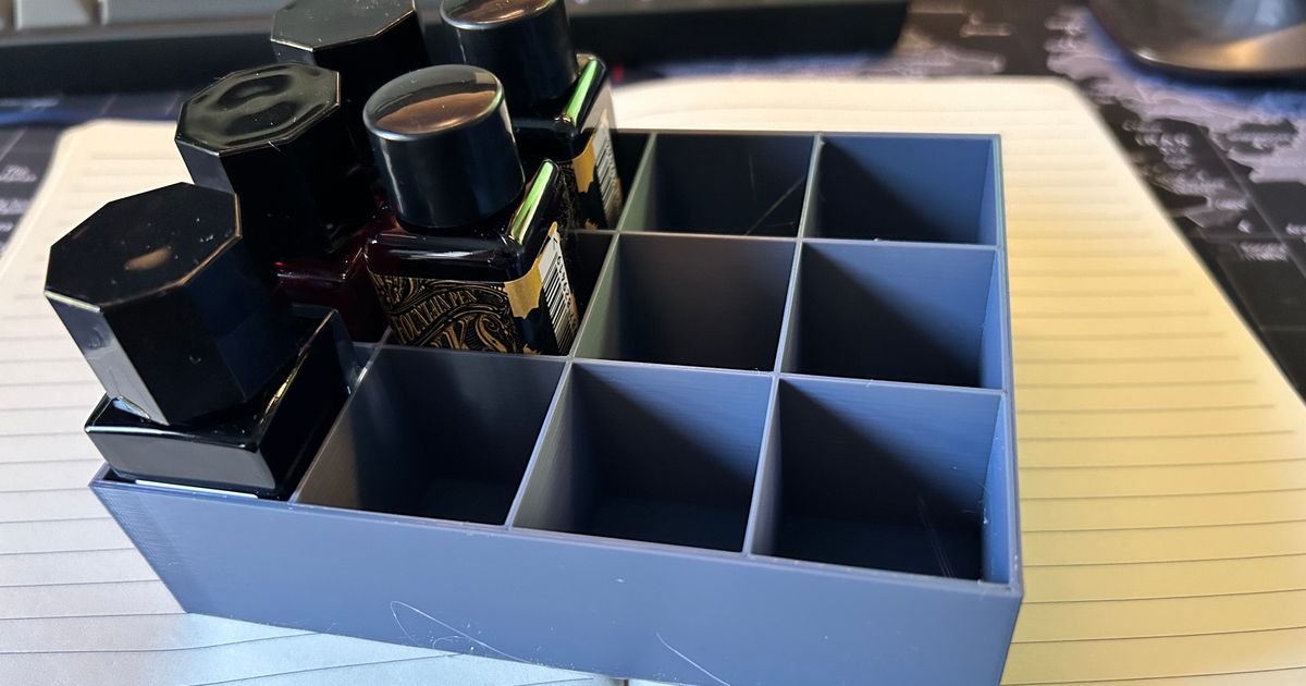 12 slot Fountain pen ink holder for 3oz bottles by Donnie Tipton ...