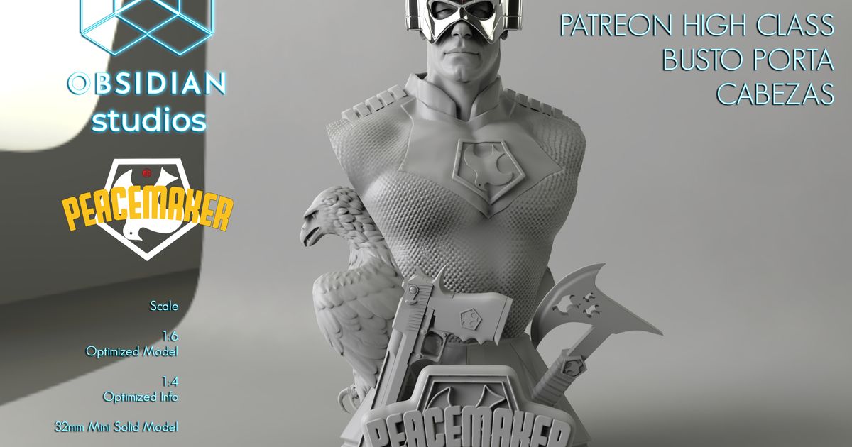 PEACEMAKER - JONH CENA - BUST by OBSIDIAN STUDIOS | Download free STL model | Printables.com