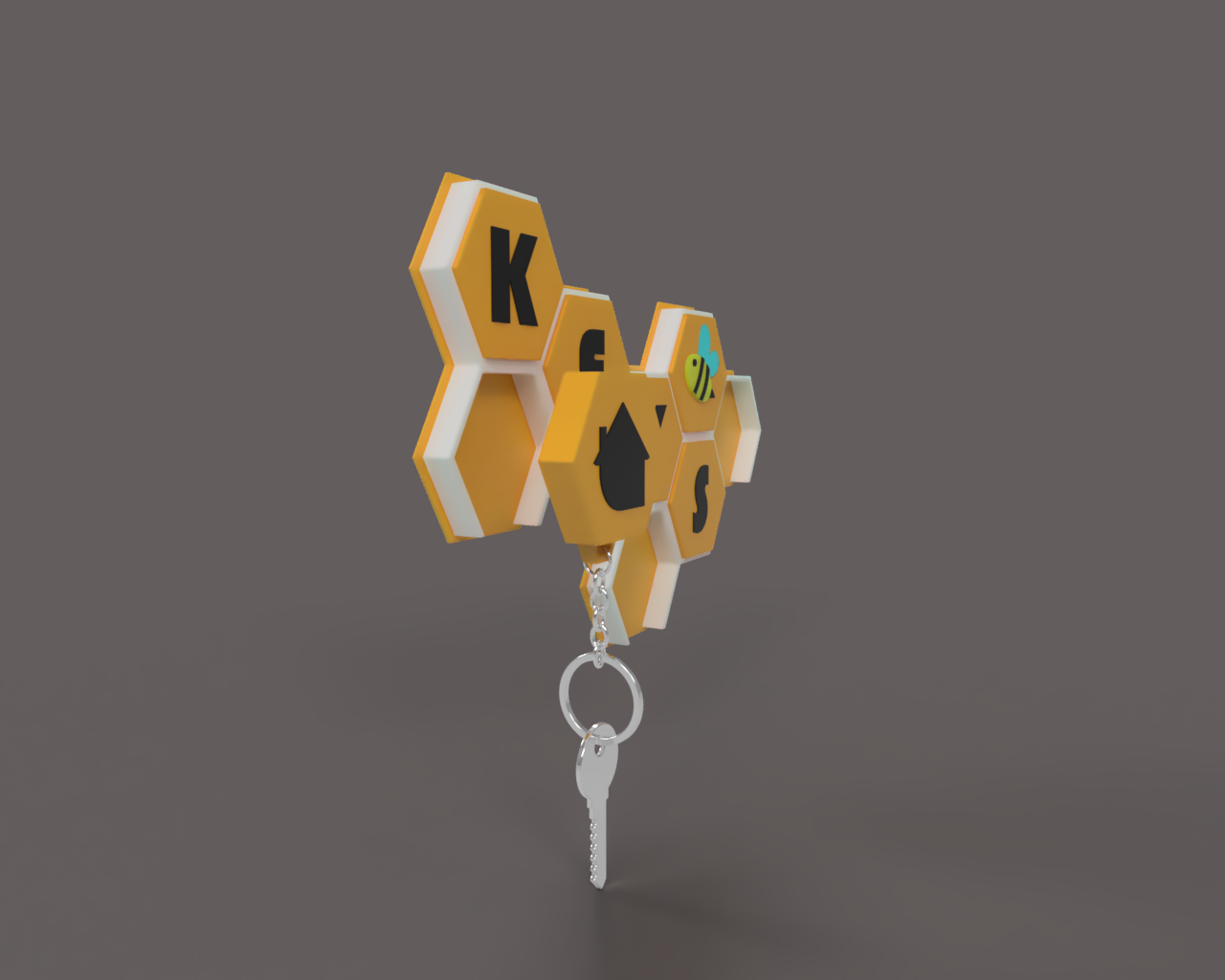 Bee Key Organizer by TAICED - Construyendo Ideas | Download free STL ...