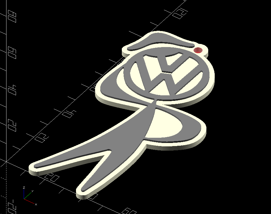 Volkswagen Service Guy and Rabbit by quattro | Download free STL model ...