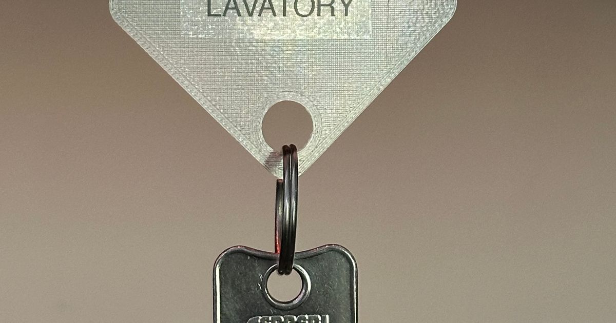 Flexible hanging key tag by FixedWithPlastic | Download free STL model ...
