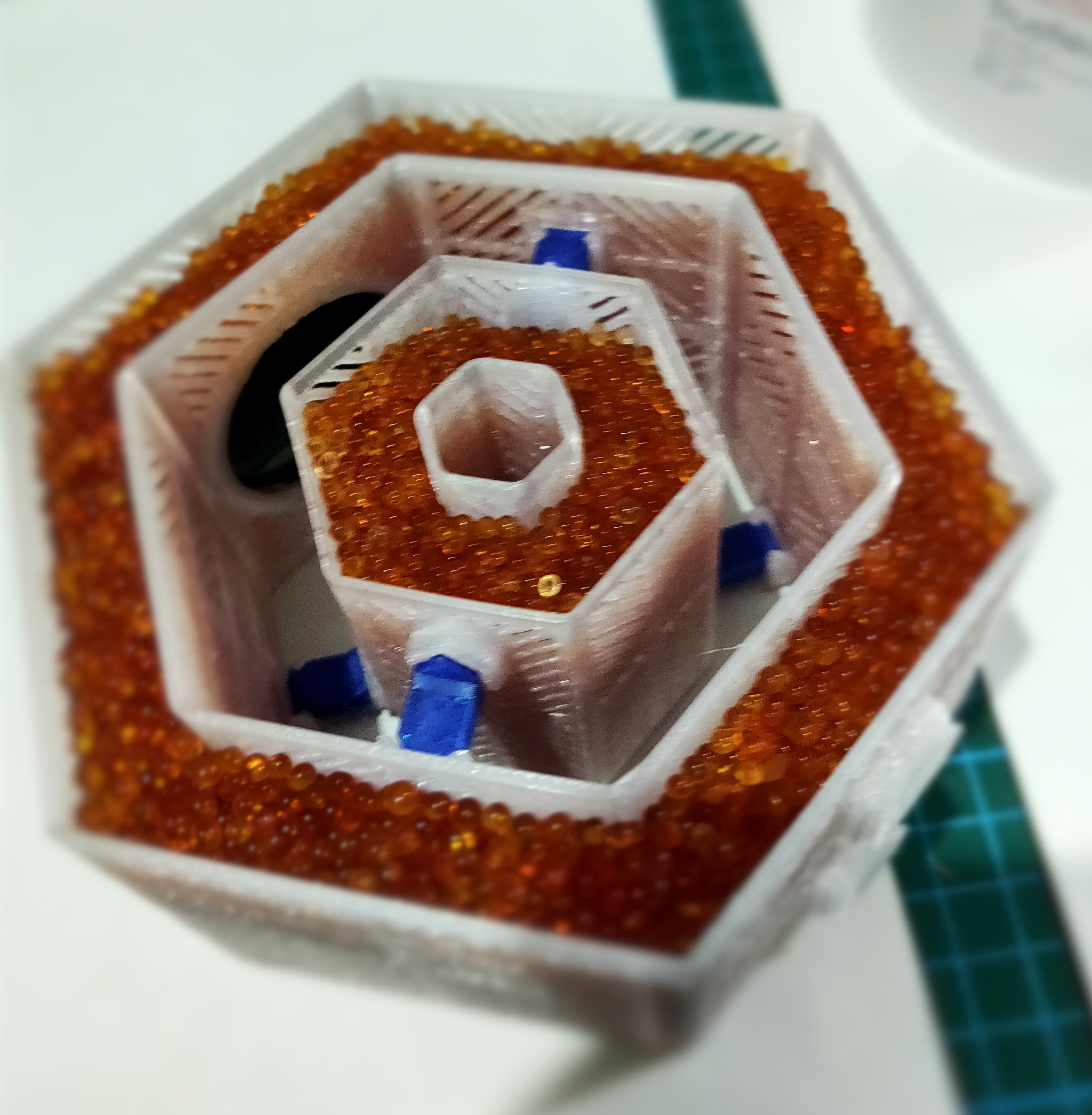 Hexagon Desiccant Containers - Free Standing or Attach to Honeycomb ...