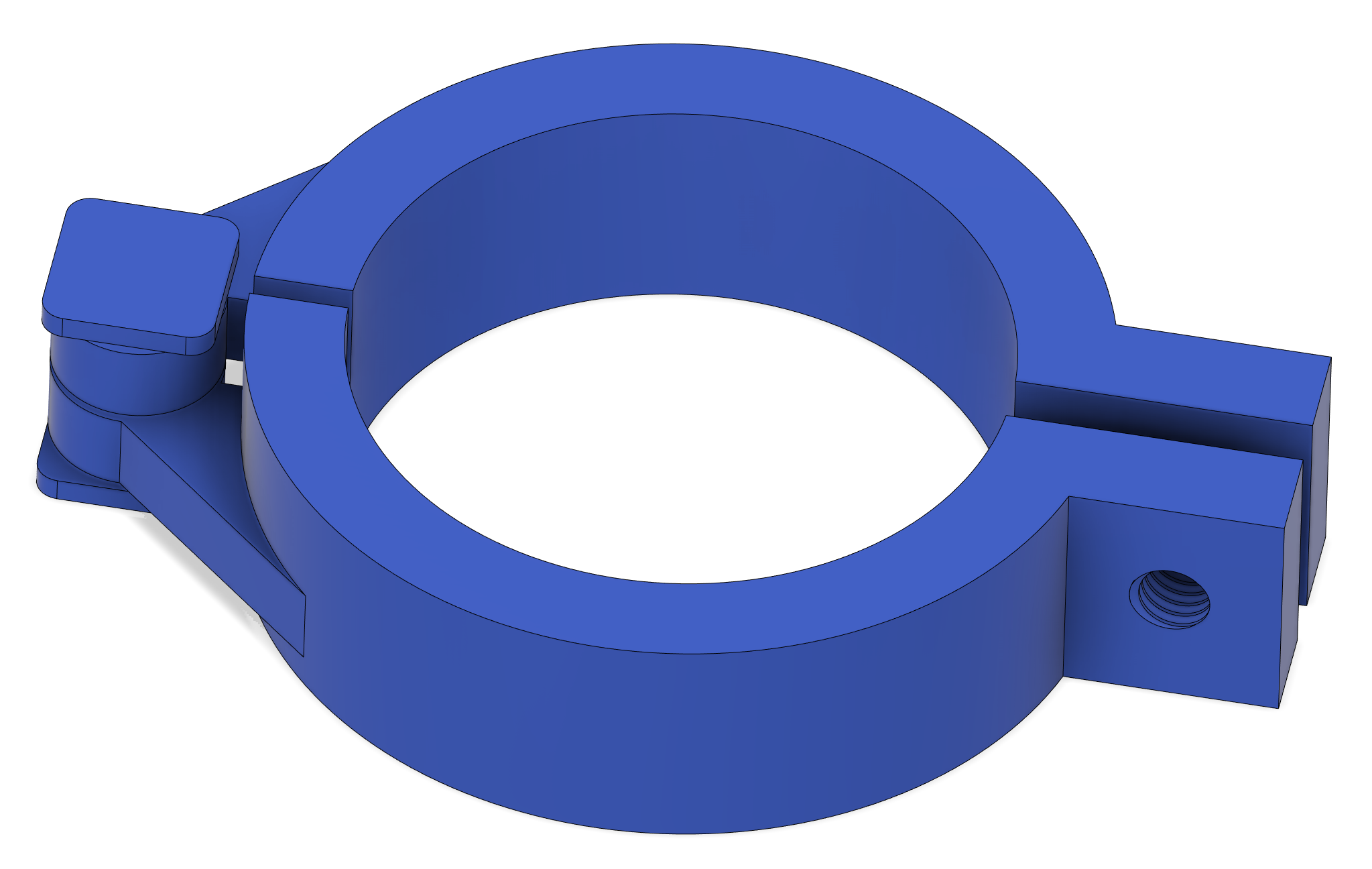 Tube clamp (print-in-place & parametric) by mosselini1 | Download free ...