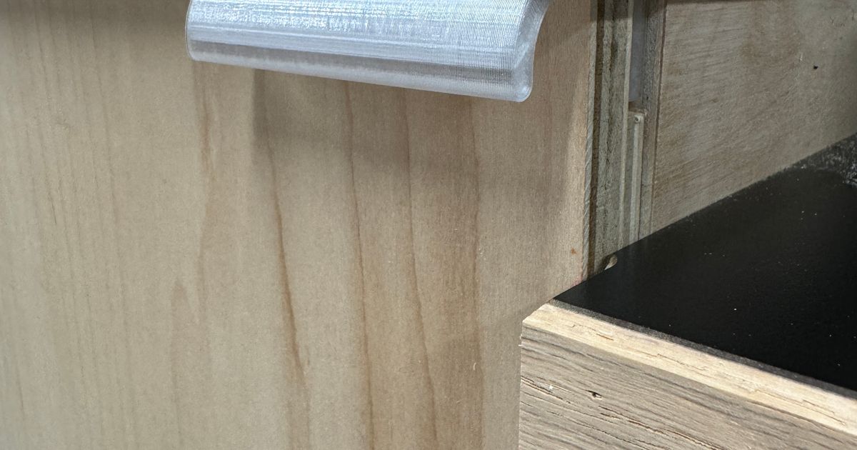 Cabinet Door Finger Pull by Vincent | Download free STL model ...