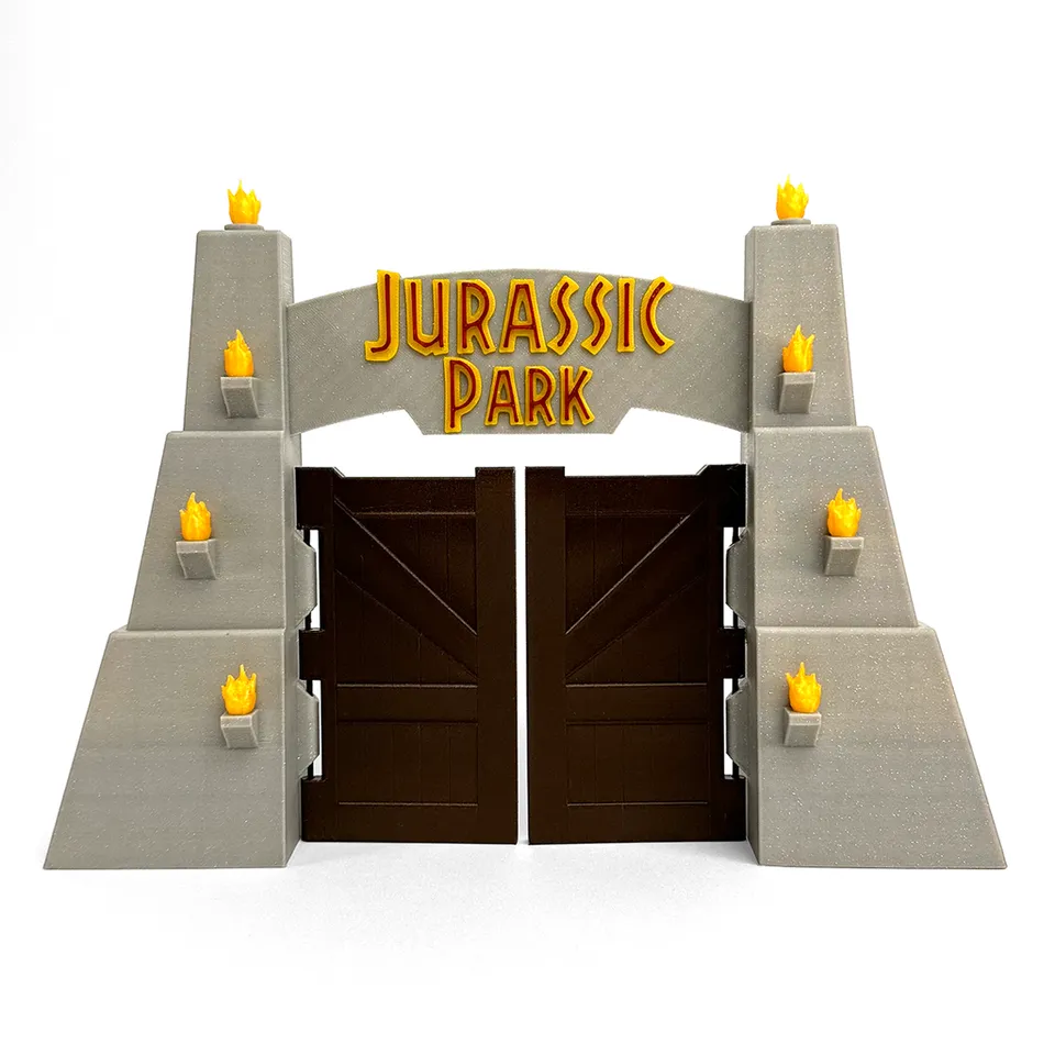 Jurassic Park Gates by Protopasta | Download free STL model ...