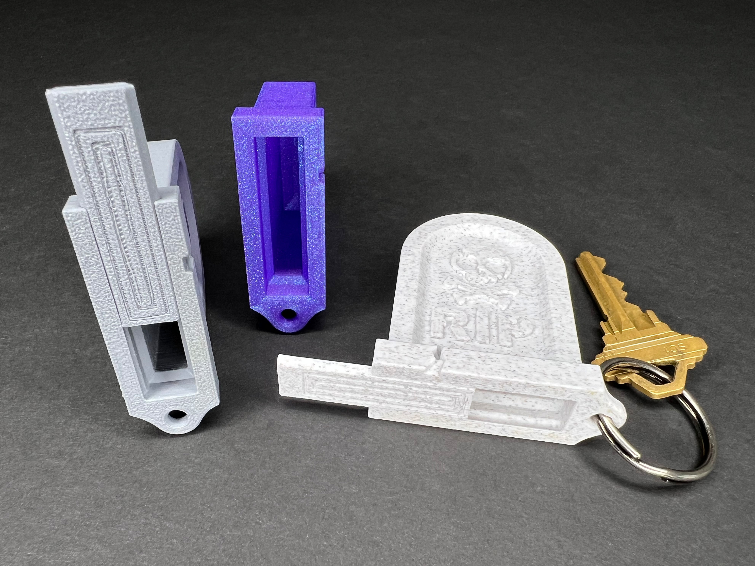 RIP Gravestone Keychain with Hidden Chamber by DesignCraft | Download ...