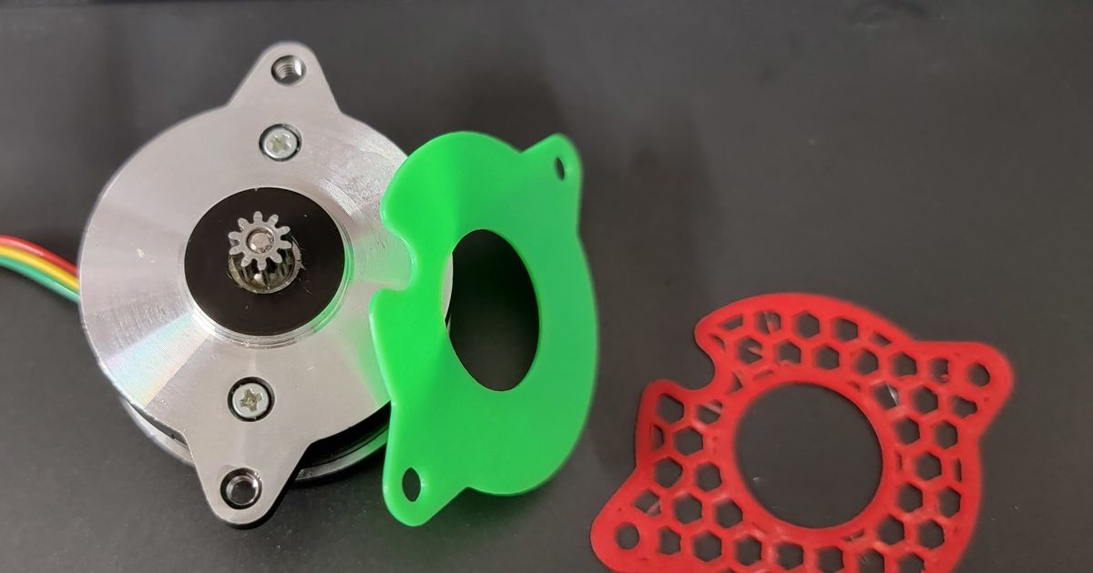 NEMA14 Motor Shim for Magnetic IDEX extruder by m_IDEX | Download free ...