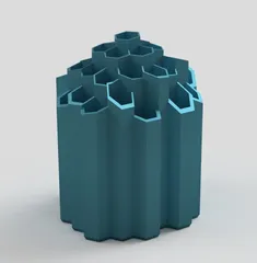 Hexagonal Pen Holder by Prusament | Download free STL model ...