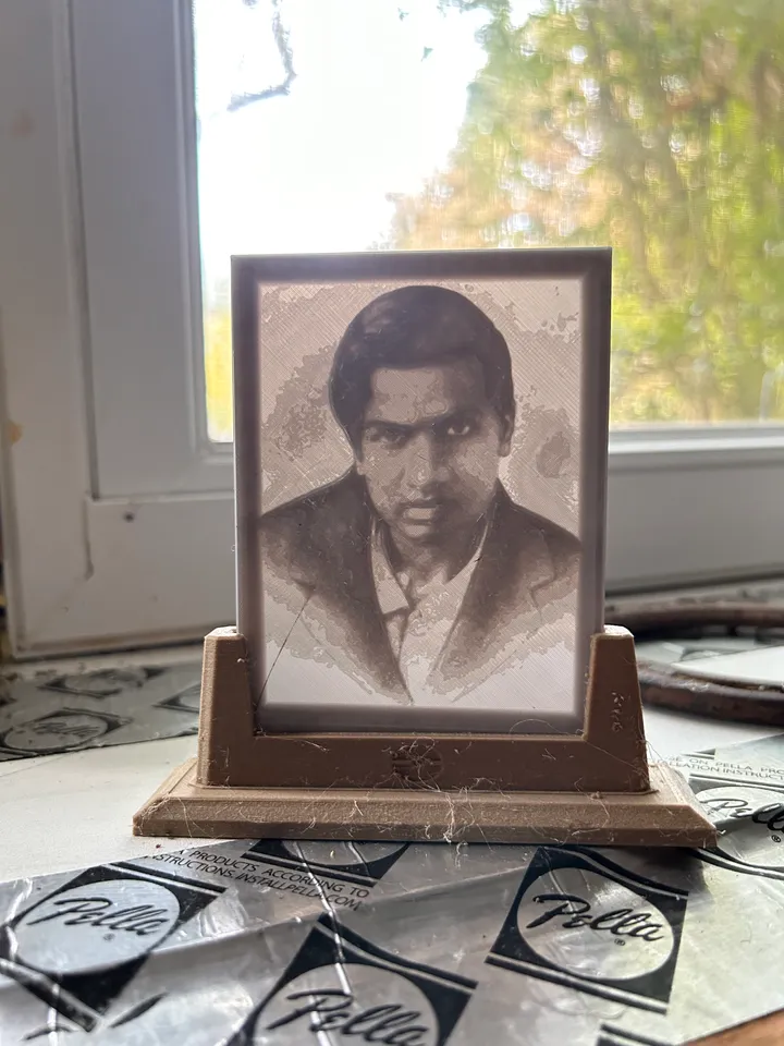 Ramanujan Lithophane by Ken Levasseur | Download free STL model ...