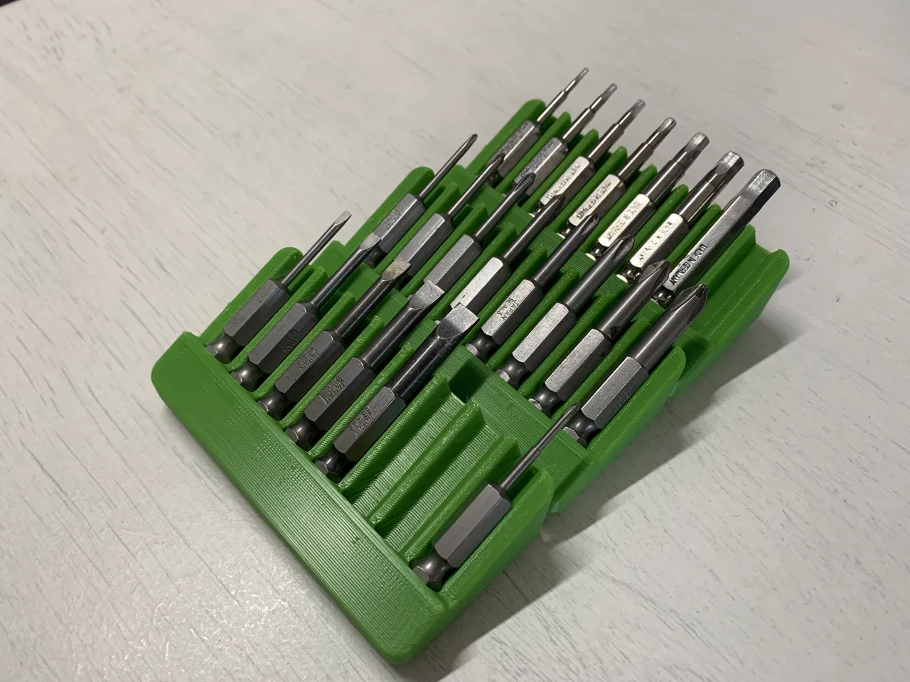 Gridfinity (1x2, 1x3 and 2x3) 1/4 inch hex bits holders by yandre | Download free STL model ...