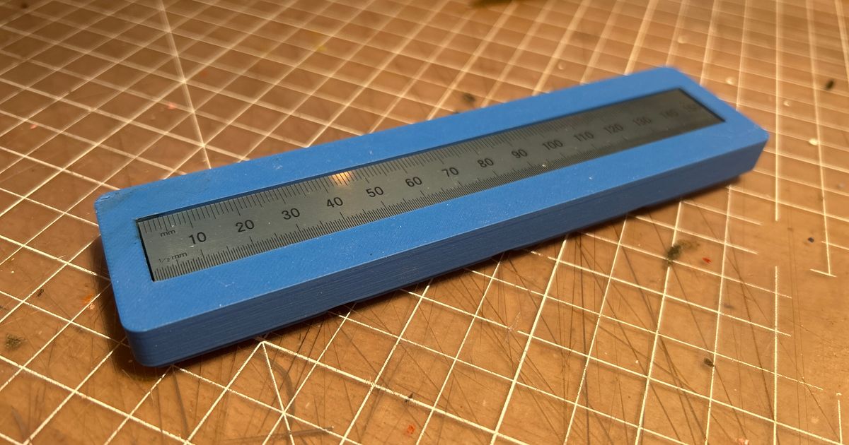 Mitotoyo 150 mm Steel Rule Holder Gridfinity by Don't Panic Studio ...