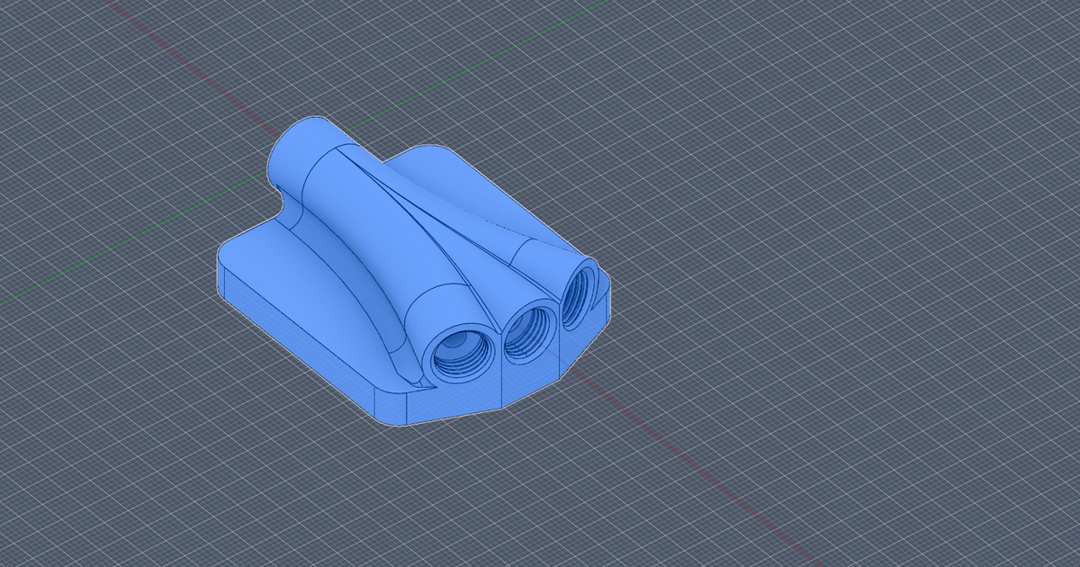 3 way splitter by FPV Smitty | Download free STL model | Printables.com